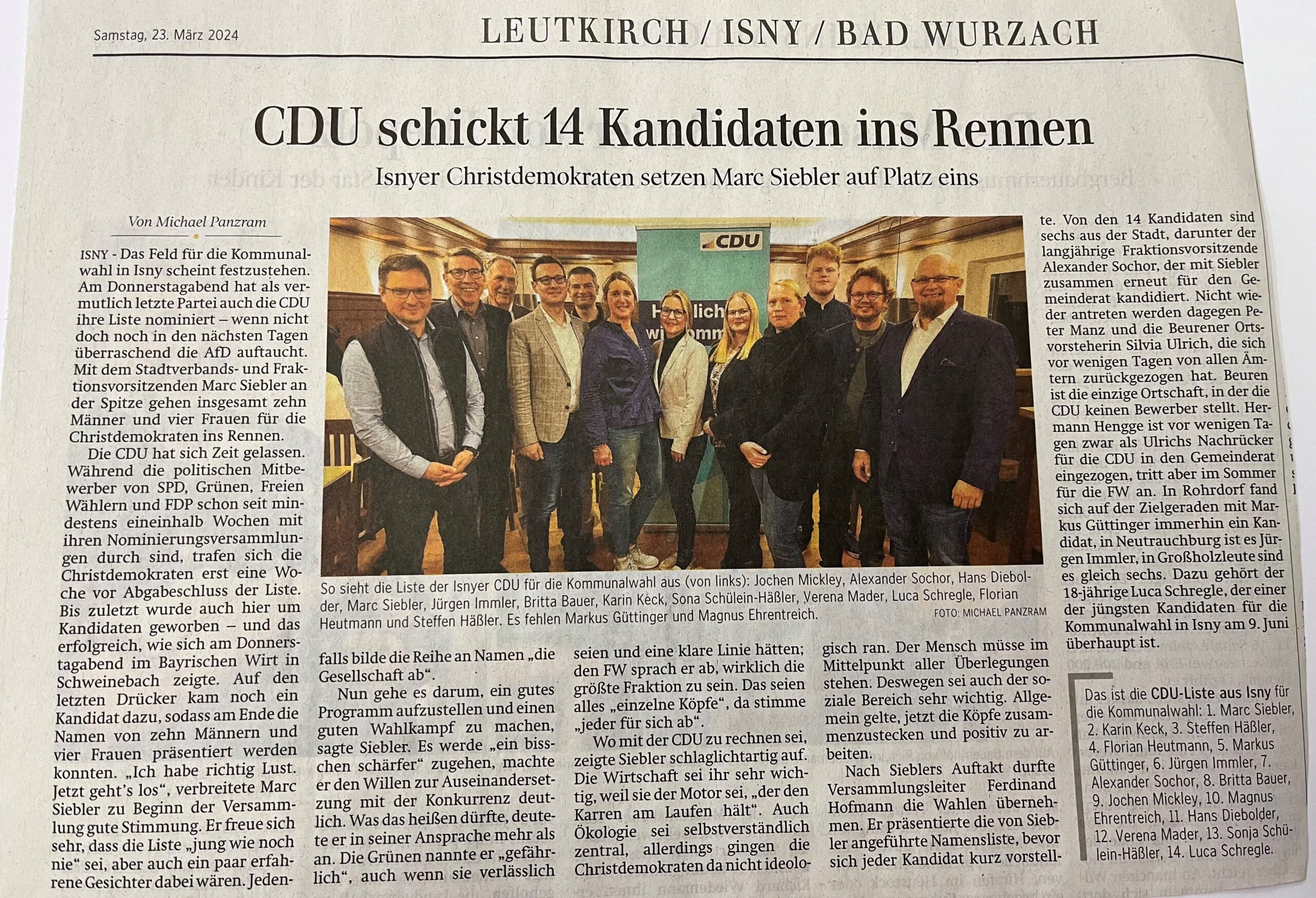 Aktuelles/Links - CDU-Isny - Zukunft für Isny